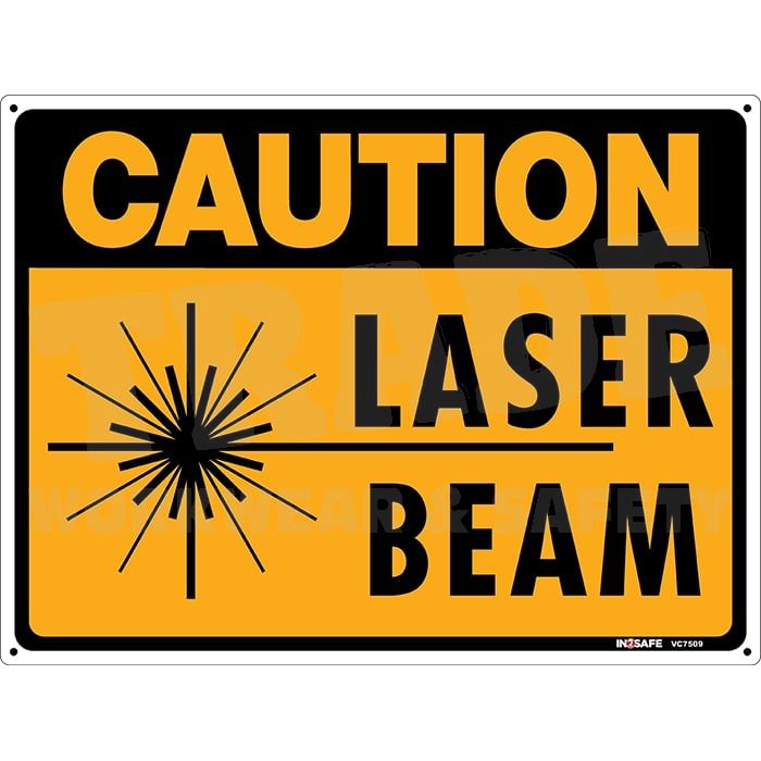 Caution Laser Beam Sign